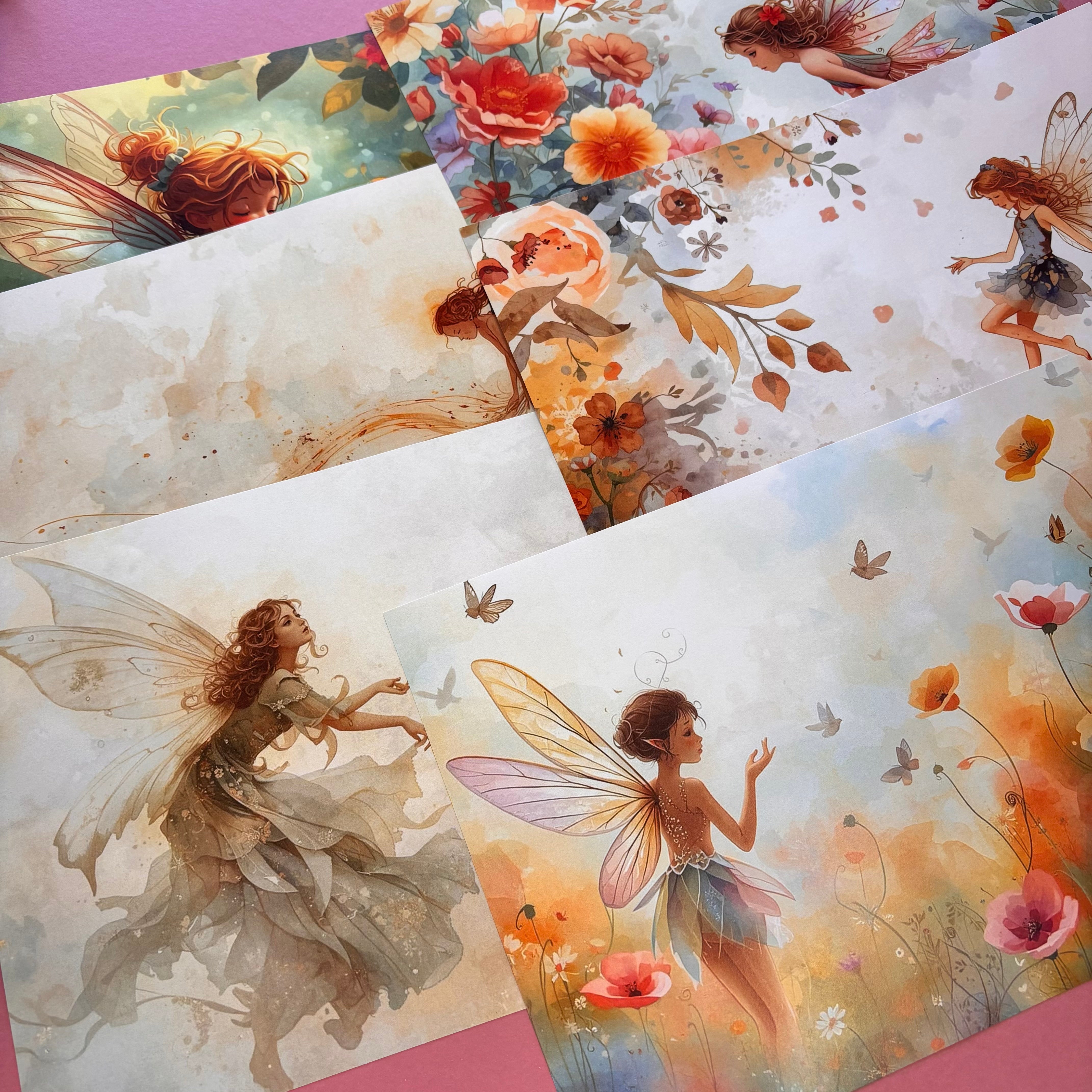 Paper Pad Enchanted Fairies 23 pcs Paper Collection – shinysilvertreasures